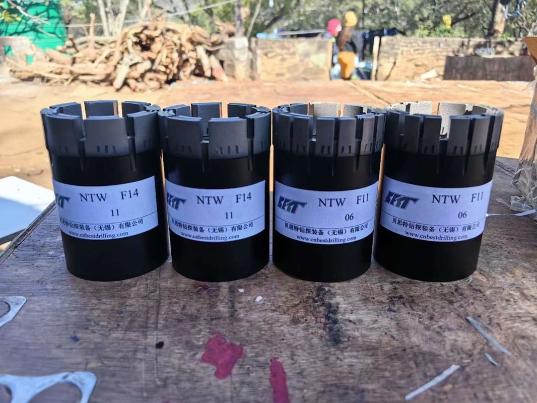 지질학적인 단단한 암석 다이아몬드 코어 핏 AQ BQ NQ NQ3 HQ HQ3 PQ